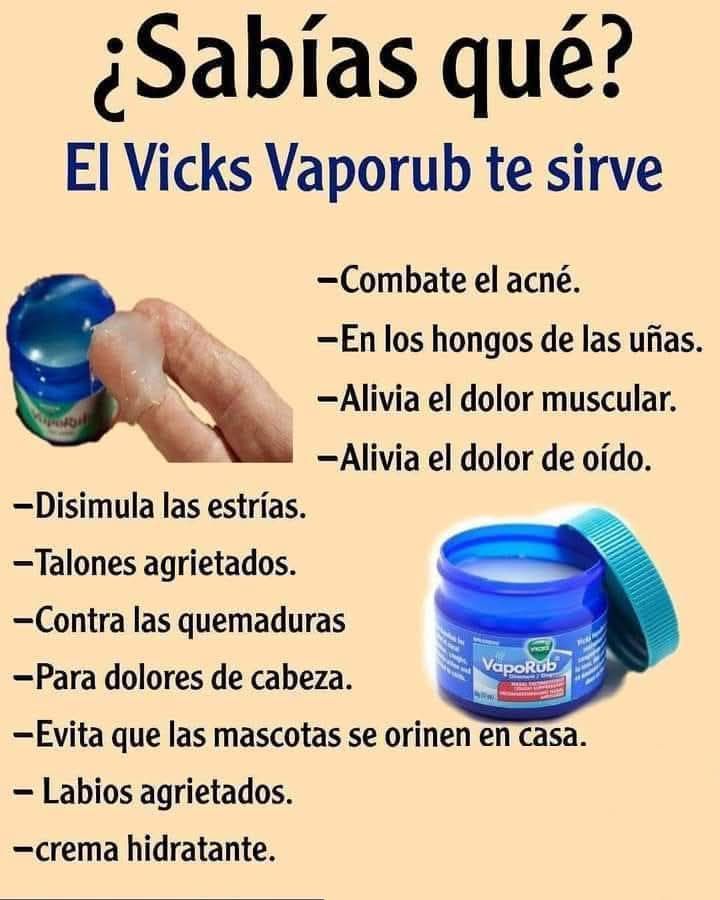 LOS SORPRENDENTES BENEFICIOS DEL VICKS VAPORUB PARA LA SALUD - INICIO